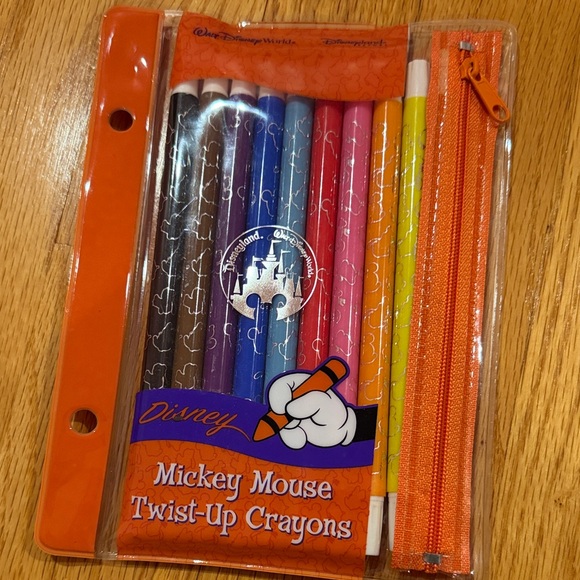 Disney | Toys | Vintage Disney Mickey Mouse Colorful Crayon Set | Poshmark